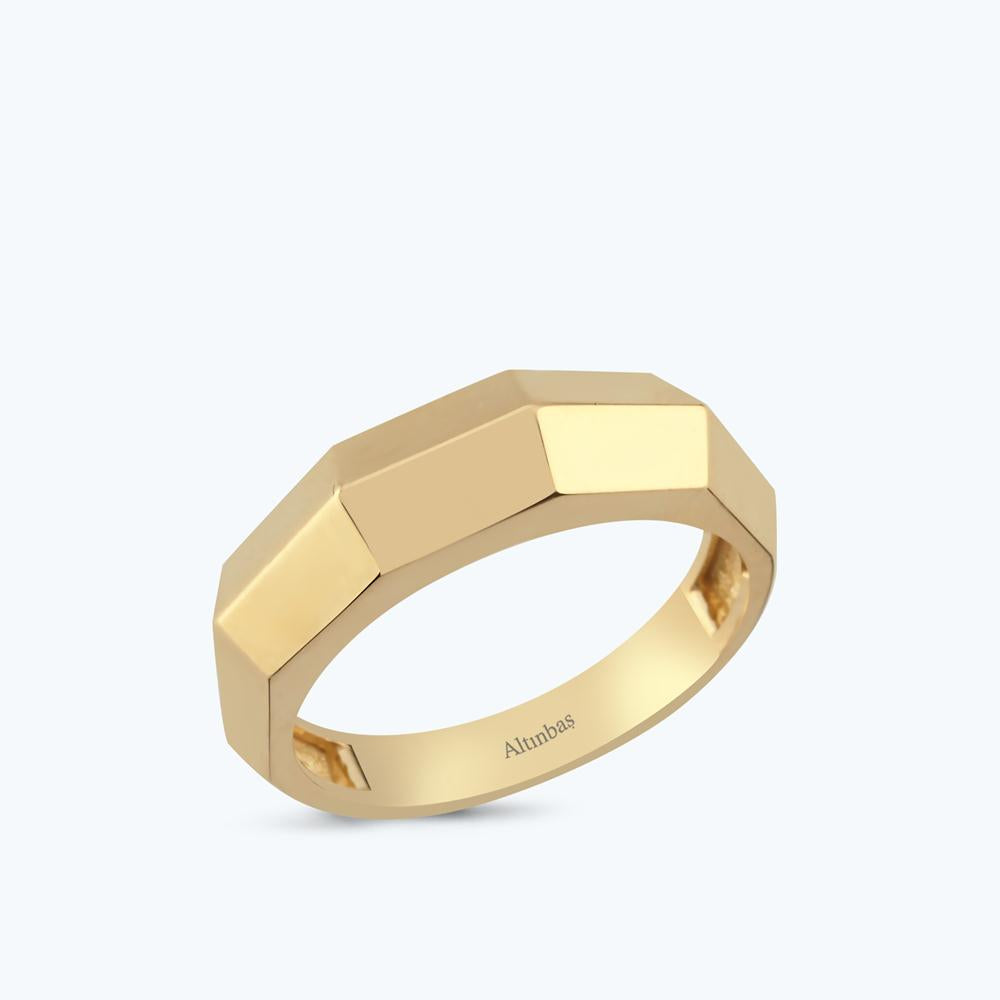 Gold Domed Ring AYZ0050-Y-24753-275 | Altınbaş