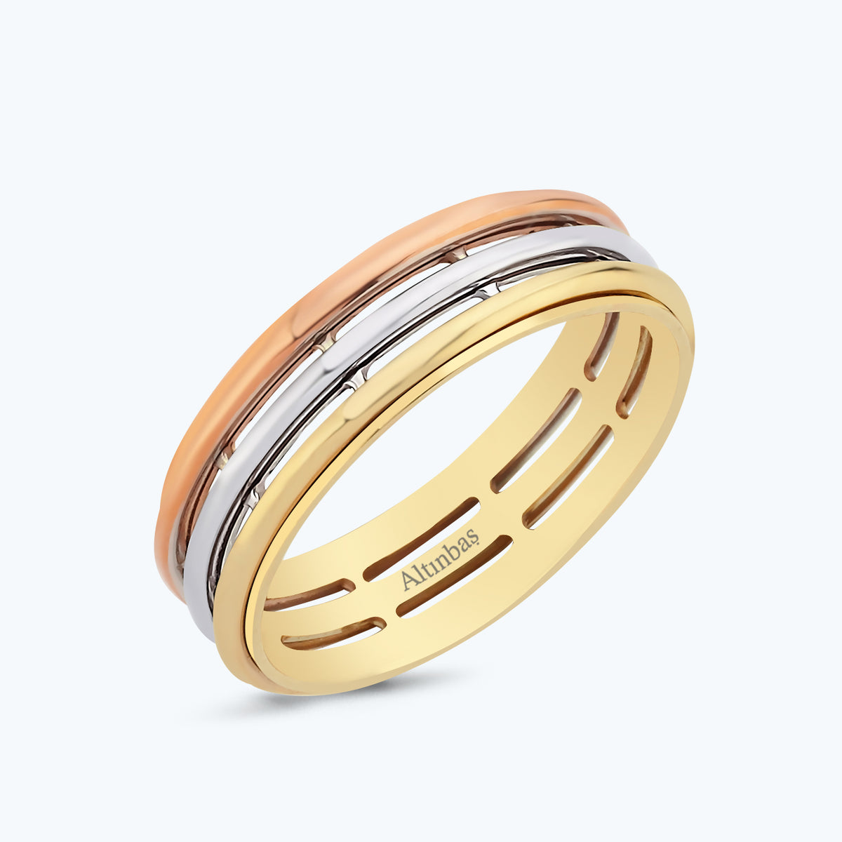Women's Gold Wedding Band AL0279-W | Altınbaş