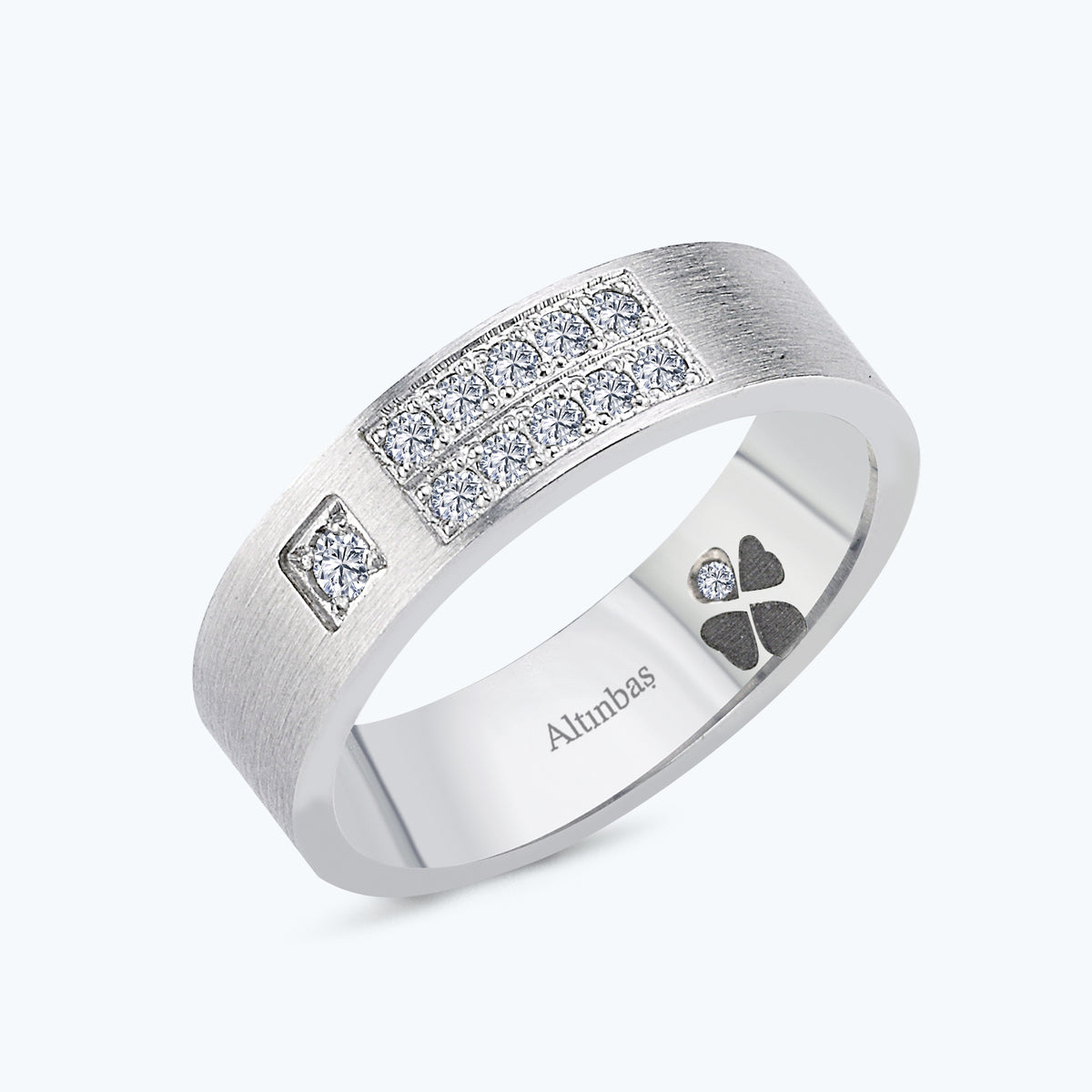 Women's Diamond Wedding Band CL0008-W | Altınbaş