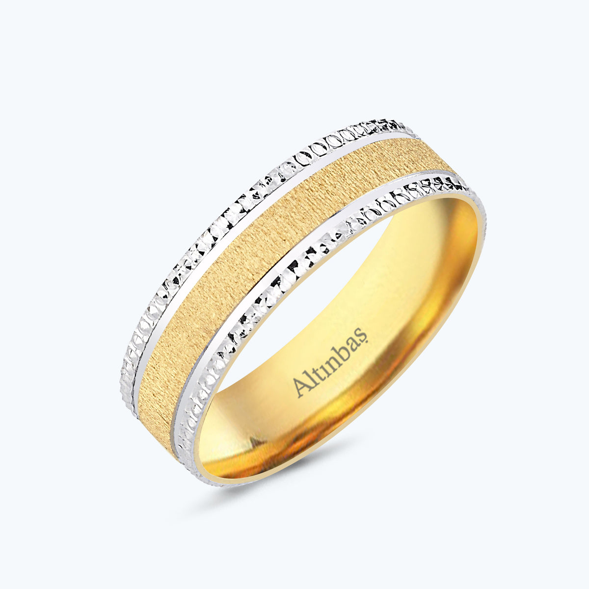 Women's Gold Wedding Band D042-W | Altınbaş