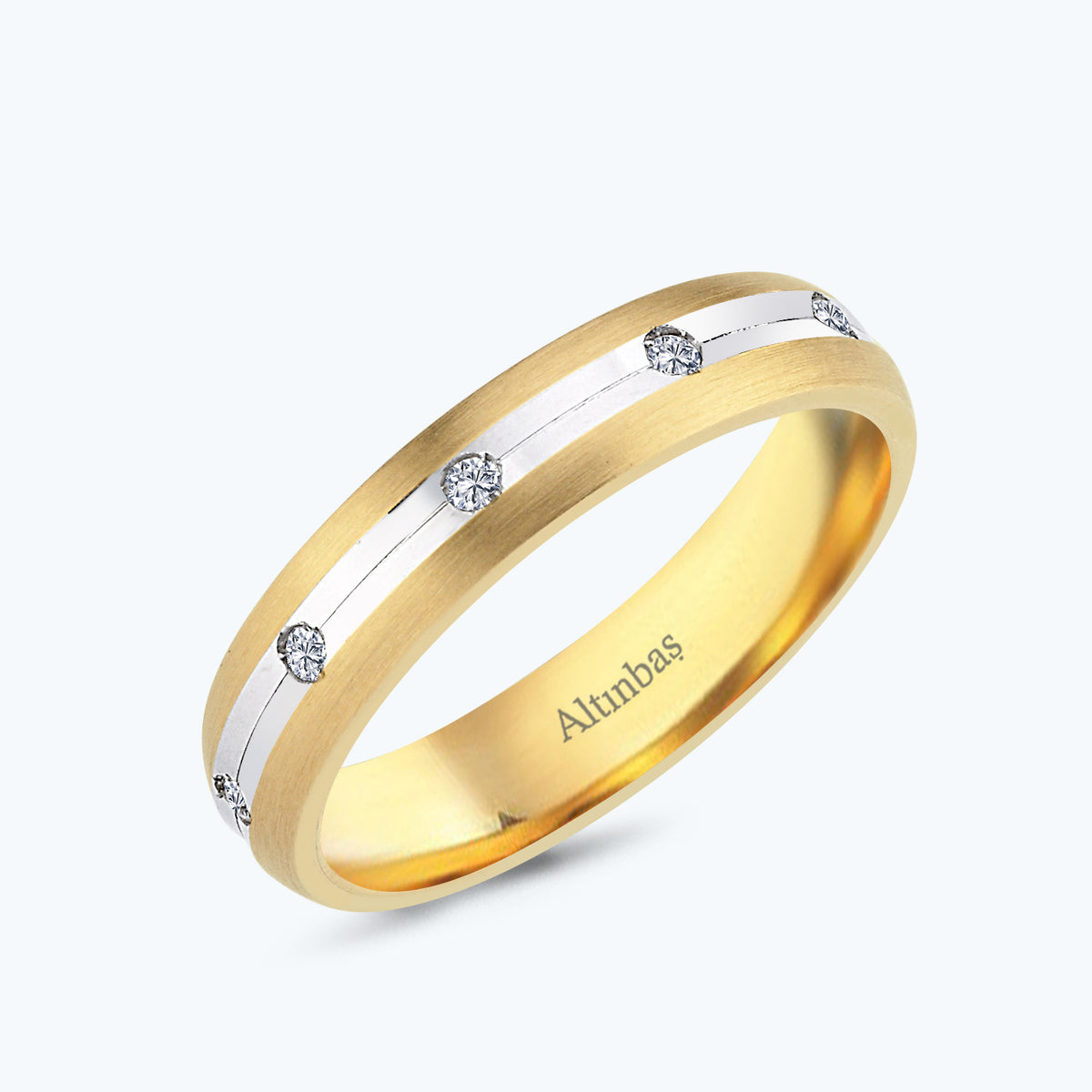 Women's Gold Wedding Band E0869-W | Altınbaş