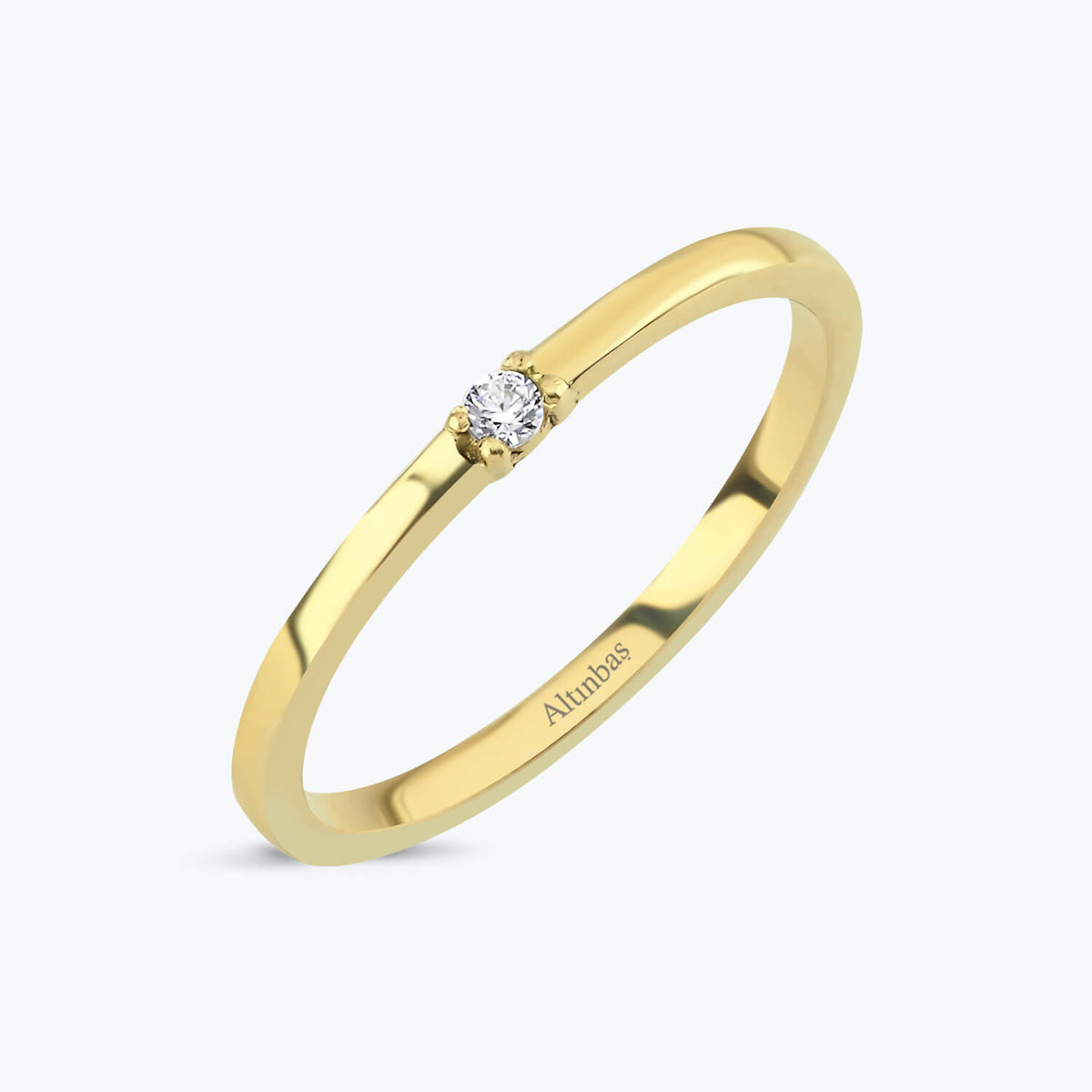Women's Gold Wedding Band AL0283-W | Altınbaş