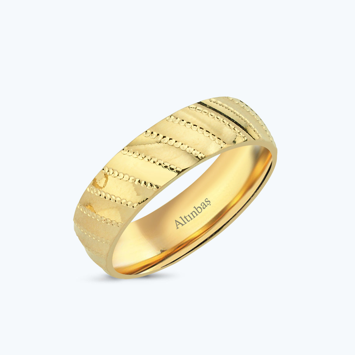 Women's Gold Wedding band AL0322-W | Altınbaş