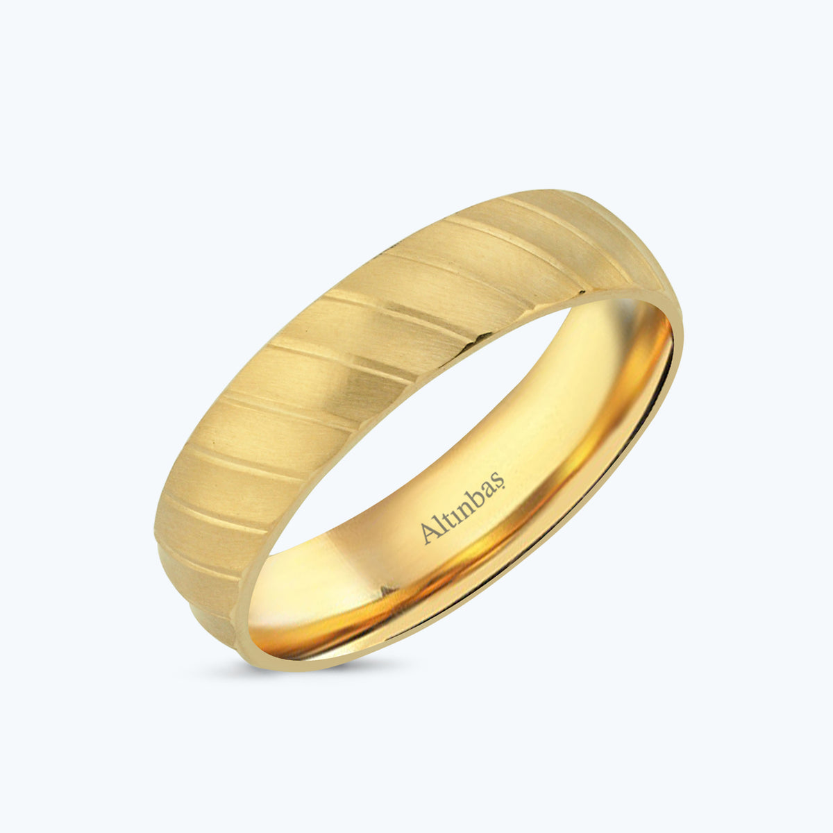 Men's Gold Wedding Band AL0322-M | Altınbaş