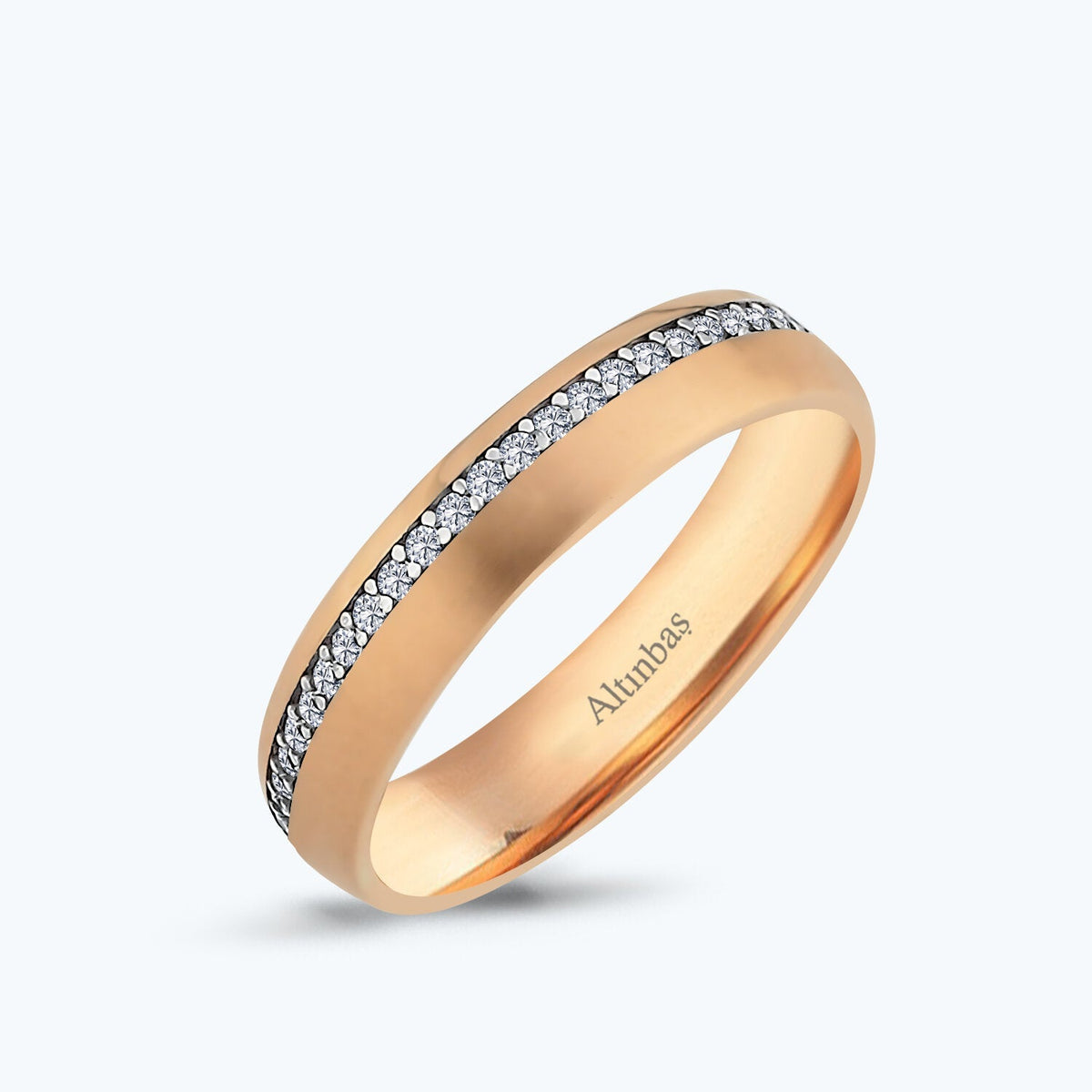 Women's Gold Wedding Band AL0328-W | Altınbaş