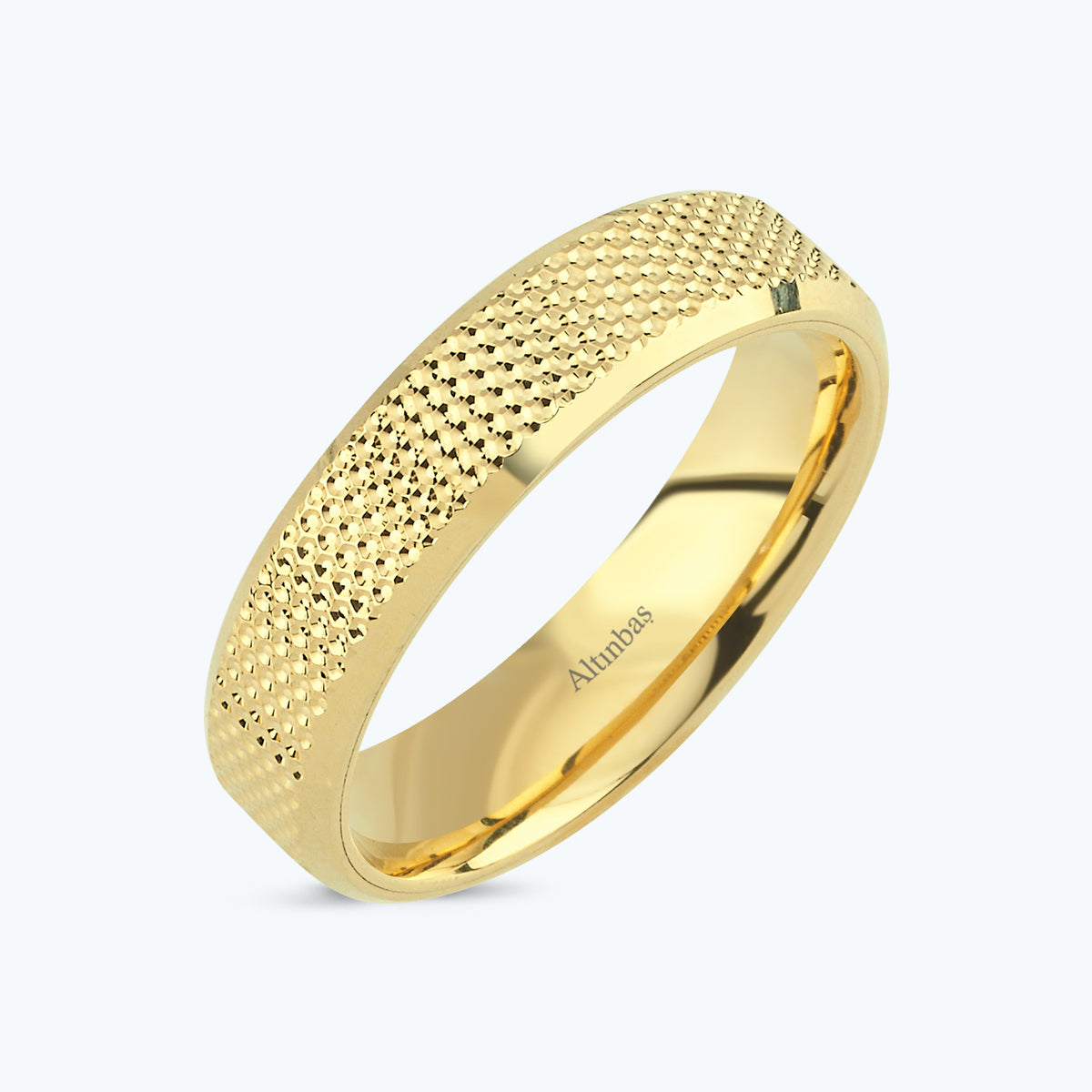 Women's Gold Wedding Band D041-W | Altınbaş