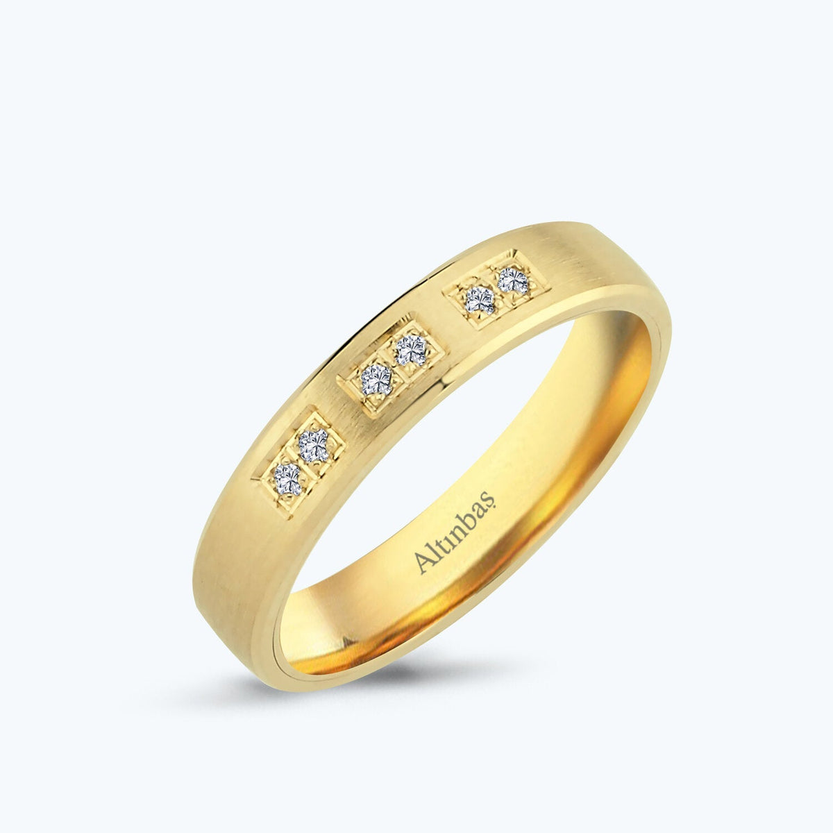 Women's Gold Wedding Band D085-W | Altınbaş