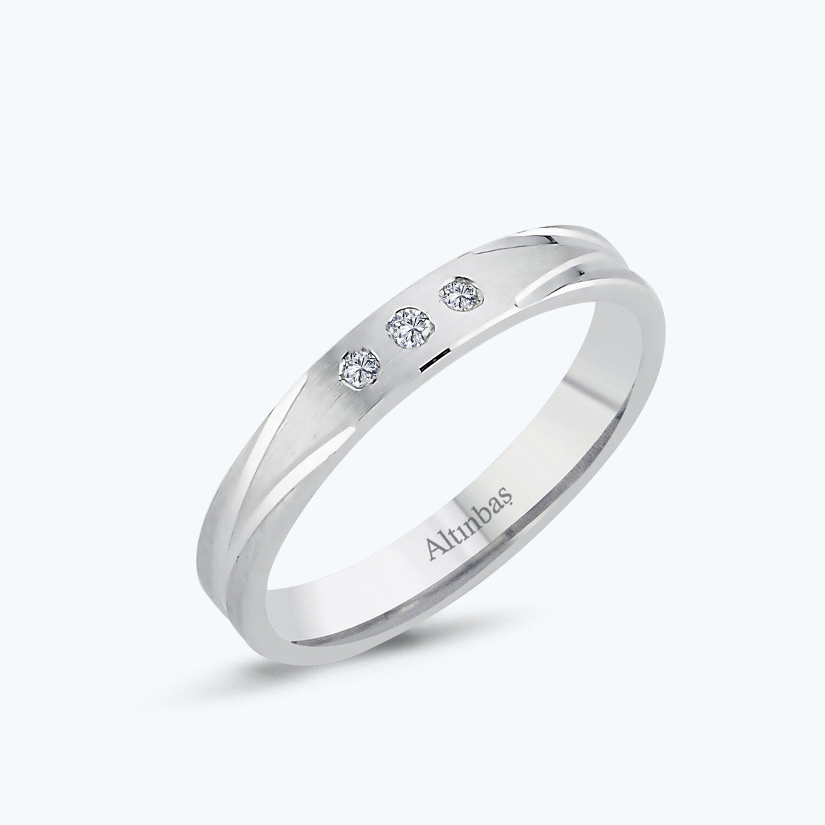 Women's Gold Wedding Band D089-W | Altınbaş