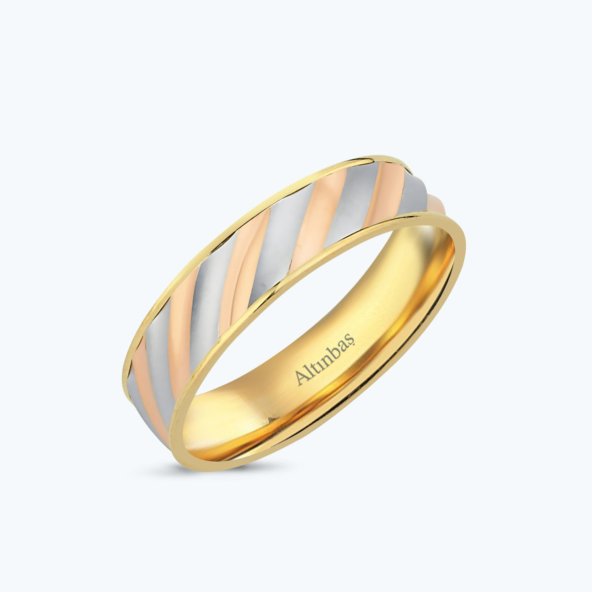 Women's Gold Wedding band E0891-W | Altınbaş