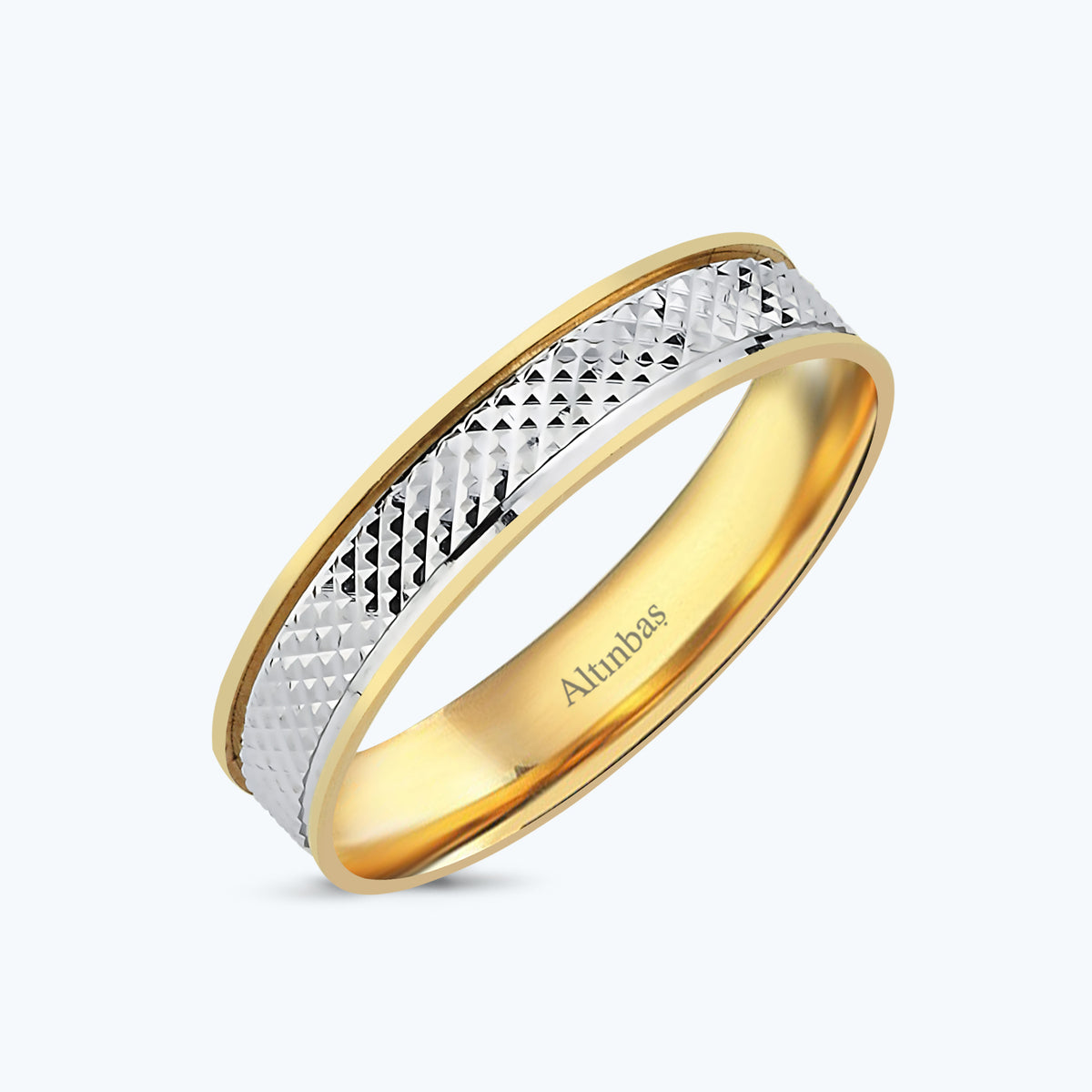 Women's Gold Wedding band E0892-W | Altınbaş