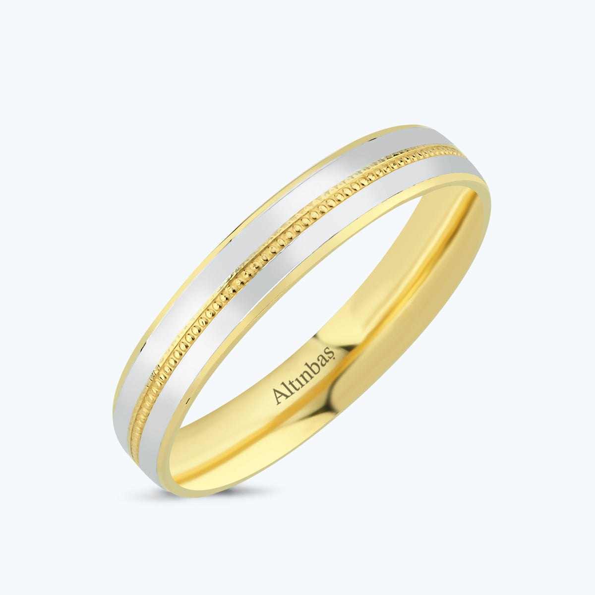 Men's Gold Wedding Band D0224-M | Altınbaş
